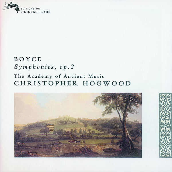 Boyce: 8 Symphonies, Op.2, William Boyce de Academy of Ancient Music ...