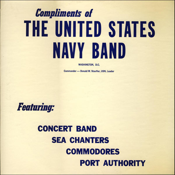 Compliments of the United States Navy Band (Thom Ritter George - Anton ...