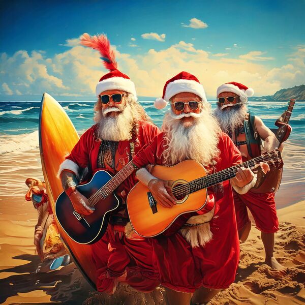 Surfin' Santa Hits the Shore, Rocker Billy & the single fins - Qobuz