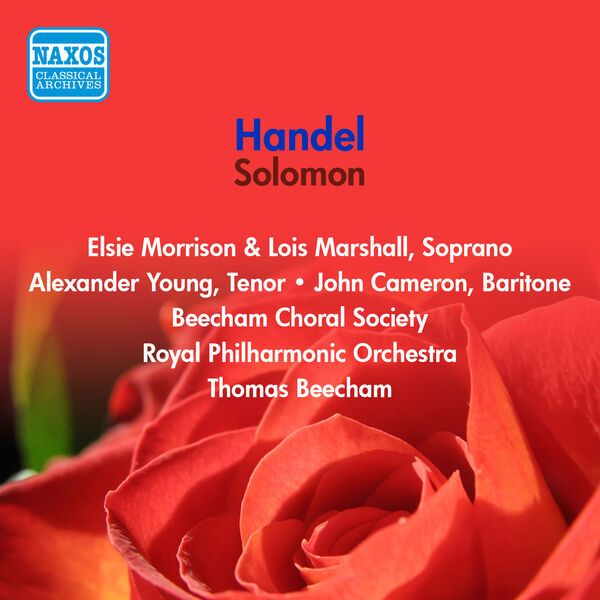 Handel: Solomon (Cameron, Morison / Beecham Choral Society / Royal ...