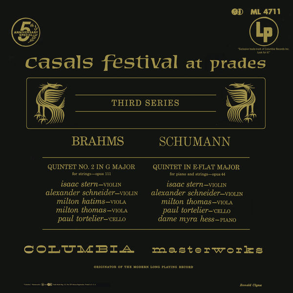 Brahms: Quintet No. 2 in G Major - Schumann: Quintet in E-Flat Major ...