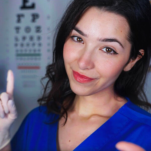 ASMR Detailed Ear & Eye Exam For Relaxation And Feeling Present, ASMR ...
