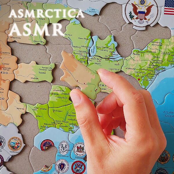 Solving Puzzle Map of USA (Ear to Ear Soft Spoken) [Asmr], Asmrctica ...
