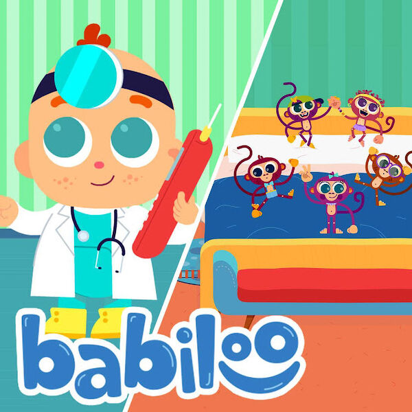 Five Little Monkeys Jumping on the Bed | Babiloo Nursery Rhymes & Kids ...