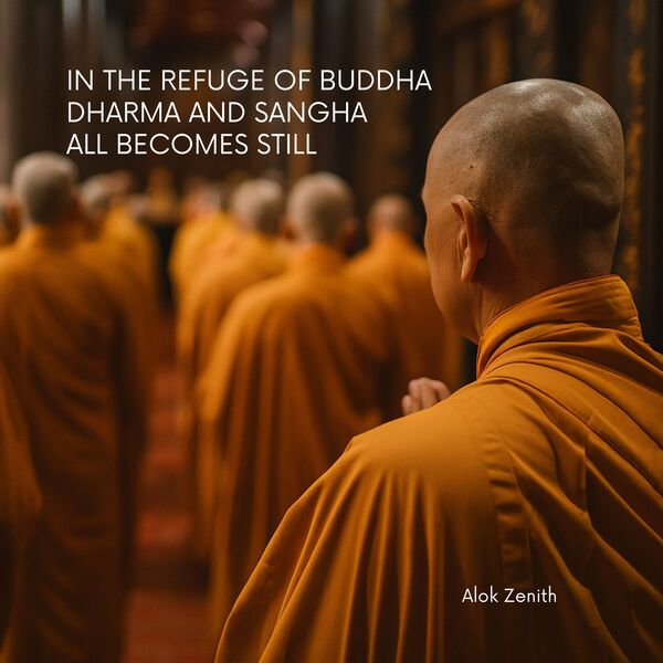 In the Refuge of Buddha, Dharma and Sangha, All Becomes Still, Alok ...
