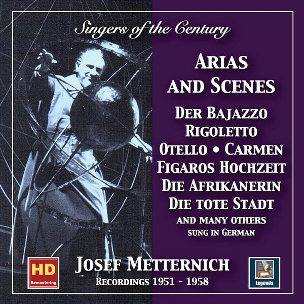 Singers of the Century: Josef Metternich - Arias & Scenes Recital (2019 ...