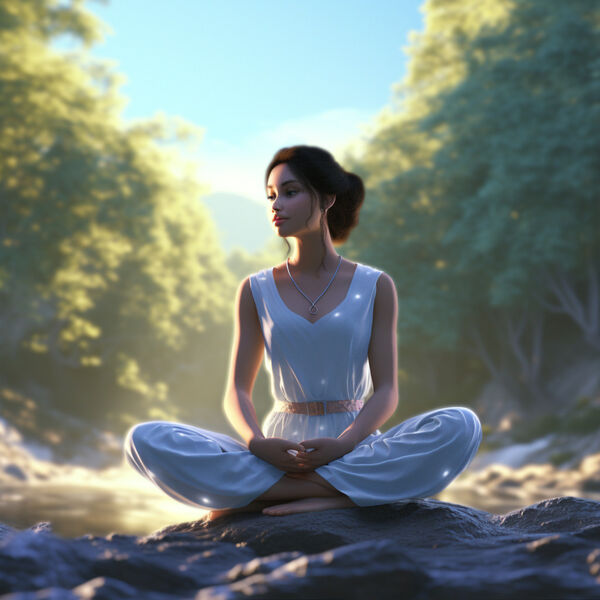 Soothing Waterfall Yoga Oasis: Stream's Peaceful Poses Harmony, Alex ...