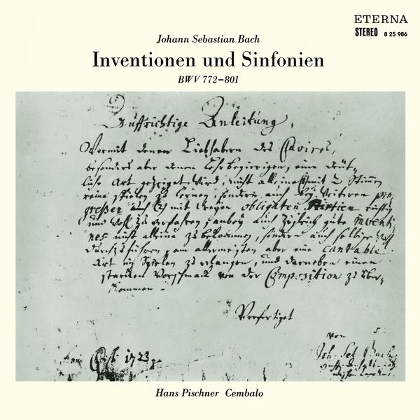 Bach: Inventionen und Sinfonien, Hans Pischner - Qobuz