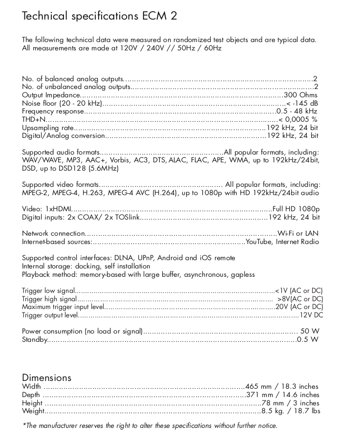 Electrocompaniet ECM2 : le premier lecteur réseau au monde proposant l ...